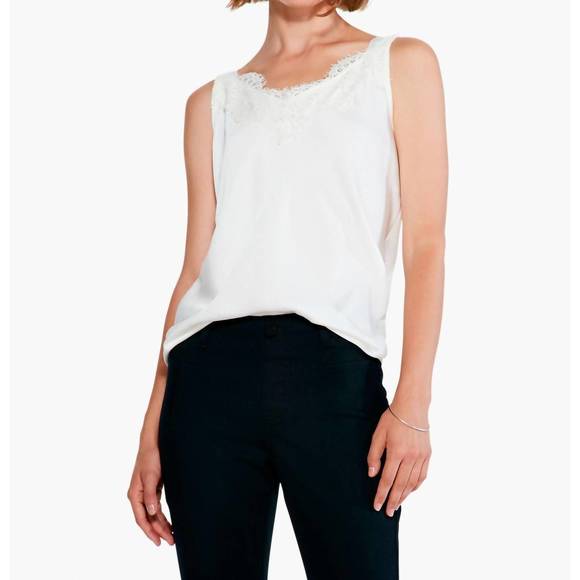 NIC+ZOE | Tops | New Nic Zoe Lace Cami Tank In Bone | Poshmark